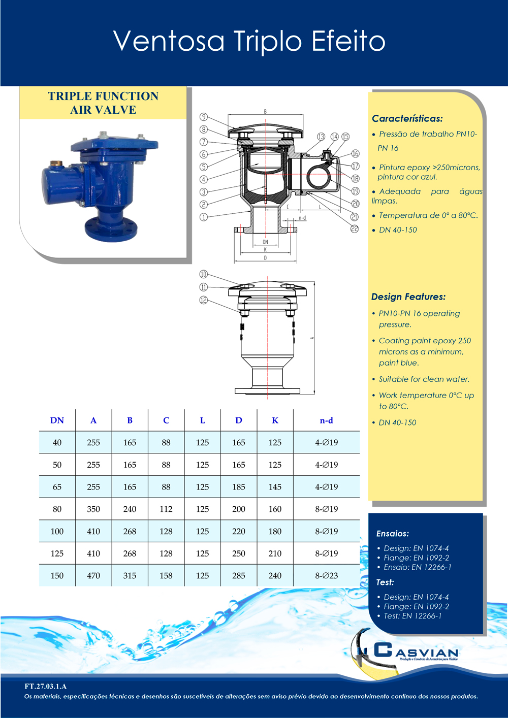 Ventosa triple efecto - FMK Hydraulic Supplies